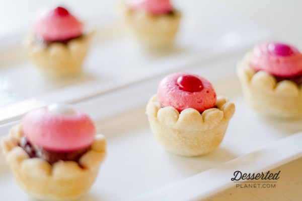 Raspberry Fudge Tulip Tassies – DessertedPlanet.com
